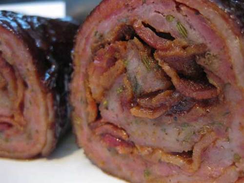 The Original Bacon Explosion - Pork Bomb Sausage Barbecue BBQ Roll