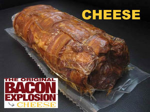 The Cheese Bacon Explosion - Pork Bomb Sausage Barbecue BBQ Roll (4 Rolls)