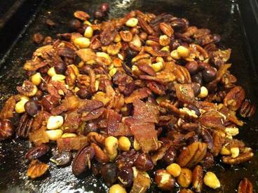 Roasted bacon nuts!