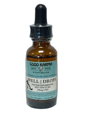 Well Drops Hemp Infused Oil Pet Tincture (1oz / 150mg)